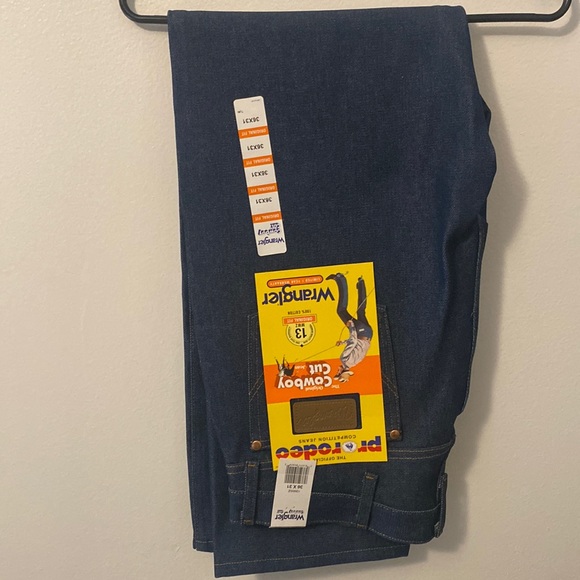 Wrangler | Jeans | Wrangler Pro Rodeo Cowboy Cut Denim Blue Jeans Nwt ...